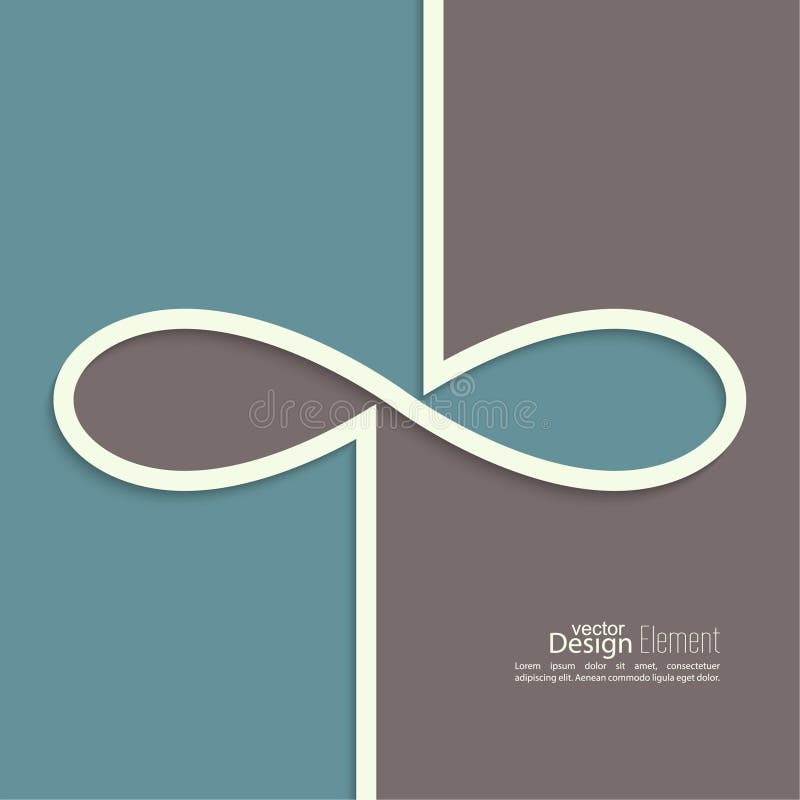 Fond Abstrait Avec Le Signe De L'infini Illustration de Vecteur ...