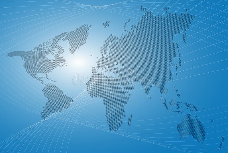 Fond Abstrait De Carte Du Monde Illustration Stock - Illustration du ...