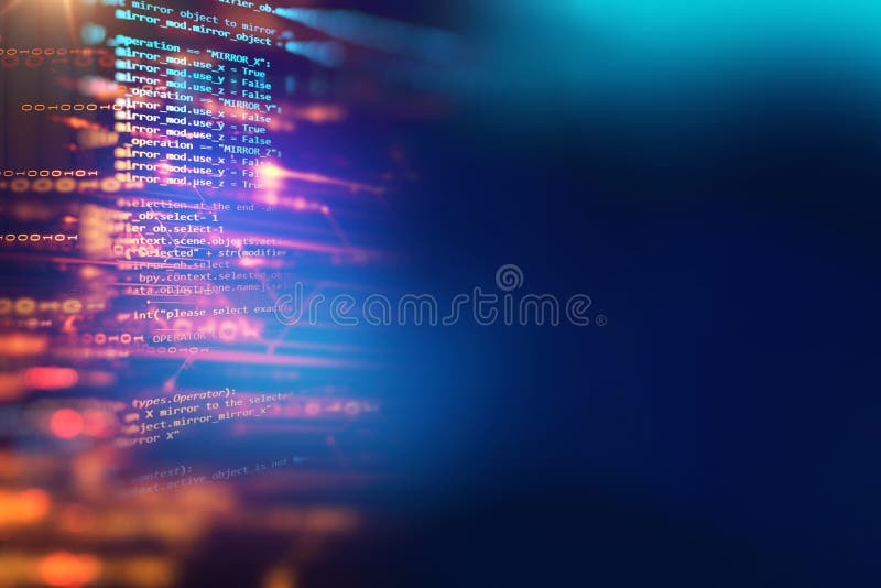 Fond Abstrait De Programmation De Technologie De Code Illustration ...