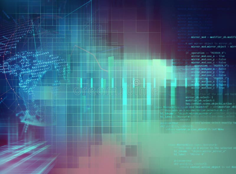 Fond Abstrait De Programmation De Technologie De Code De Promoteur De ...