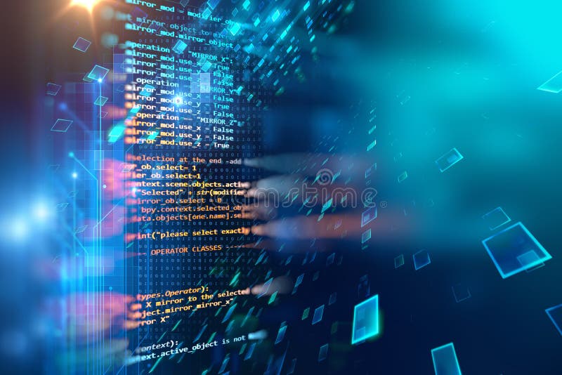 Fond Abstrait De Programmation De Technologie De Code De Promoteur De ...