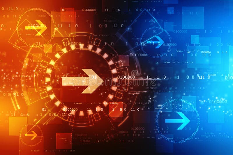 Cercle De La Technologie Numérique Et Contexte Futuriste De Fond D