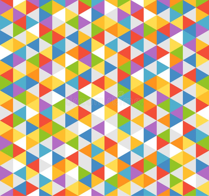 Fond Abstrait Des Triangles De Couleur Illustration de Vecteur ...