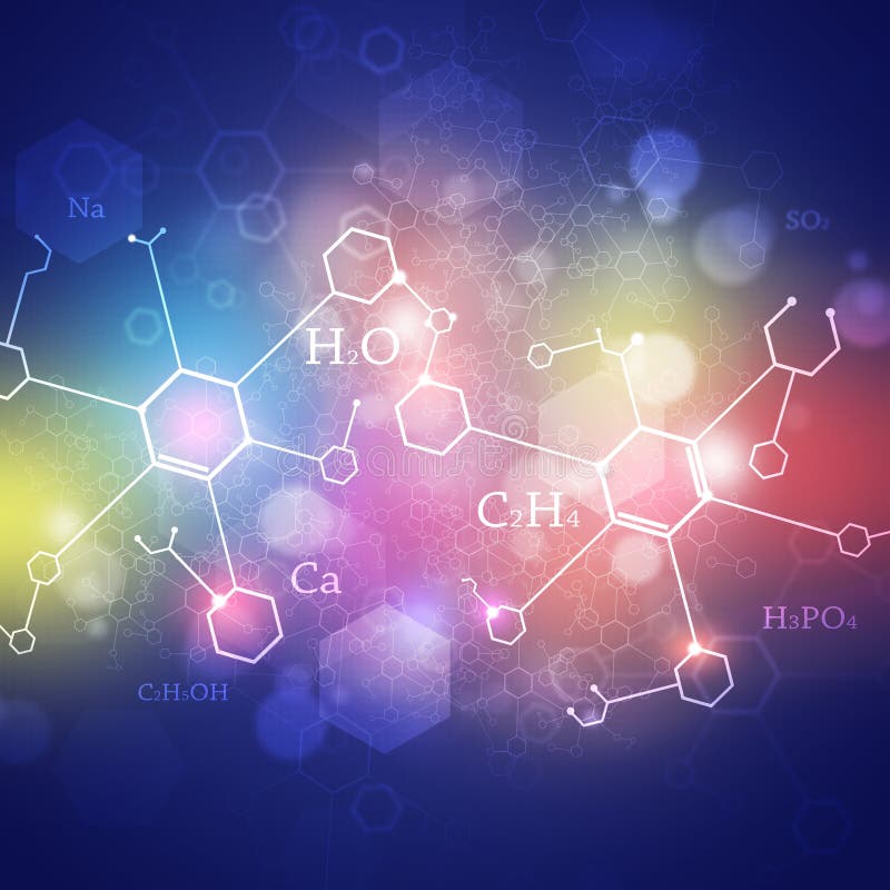 Fond Abstrait Multicolore De La Science Illustration Stock ...