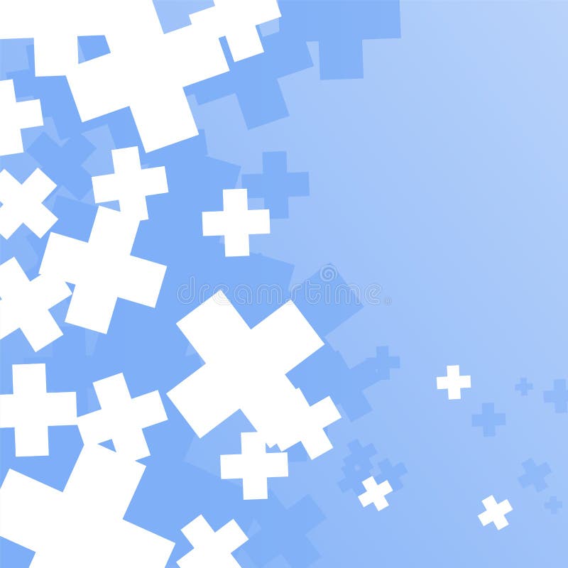 Fond Bleu Avec Les Signes Plus Illustration de Vecteur - Illustration ...