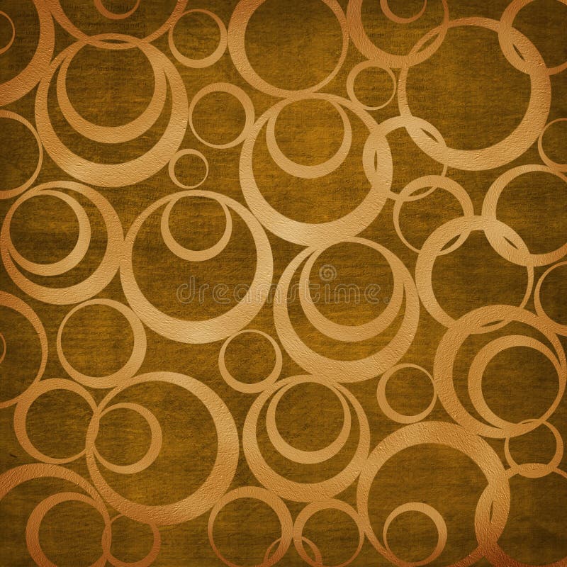 Fond Brun Abstrait Avec Des Cercles. Illustration Stock - Illustration ...
