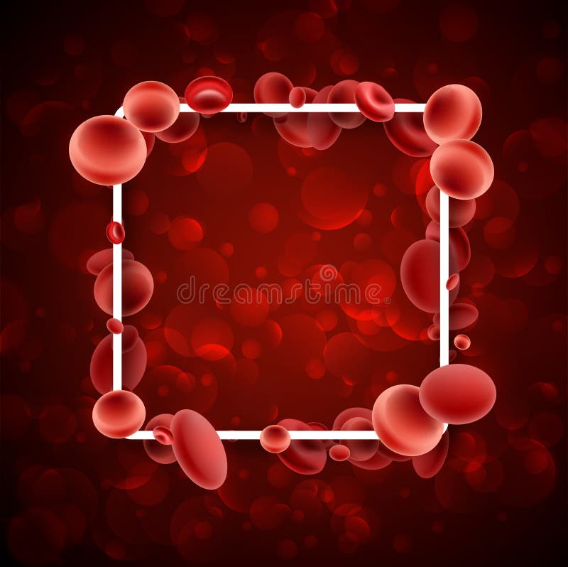 Fond Coulant Rouge De Globules Sanguins Illustration de Vecteur ...