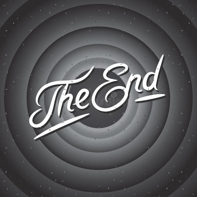 Fond D'écran De Fin De Film Illustration de Vecteur - Illustration du ...