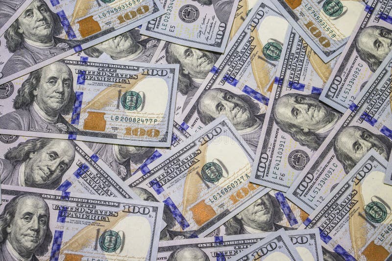 Fond D'argent De Nouvel Cent Argents Liquides De Billets D'un Dollar ... Fond D'argent De Nouvel Cent Argents Liquides De Billets D'un Dollar ...