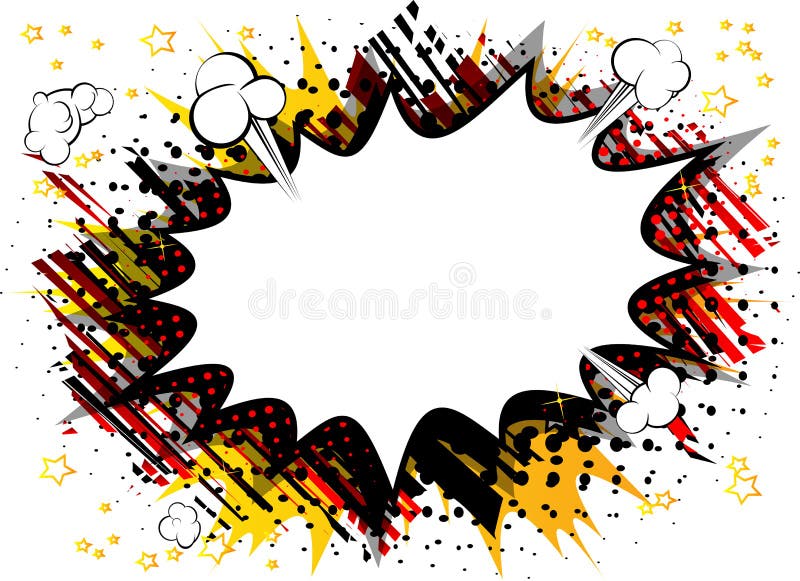 Fond De Bande Dessinée Avec La Grande Bulle Vide D'explosion ...