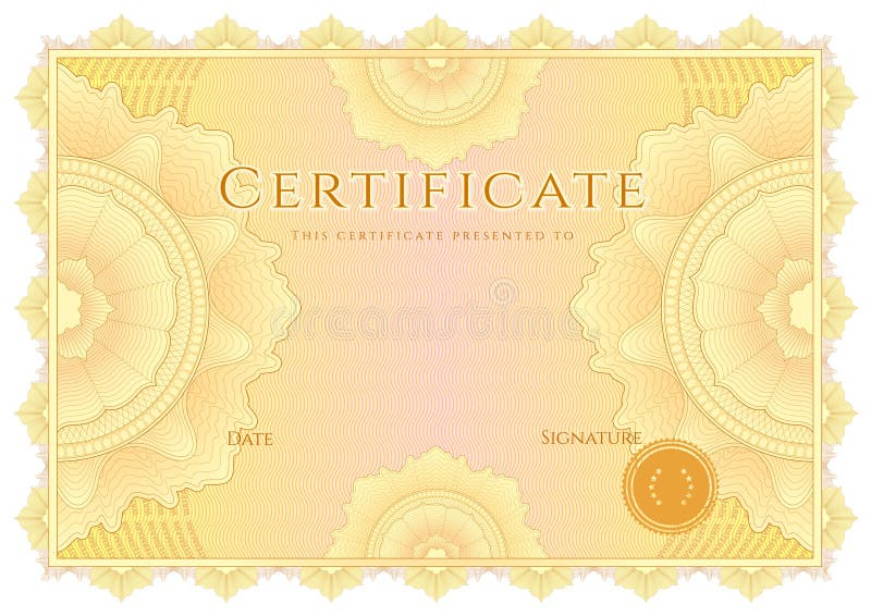 Fond Pour Le Diplôme Et Le Certificat, Illustration de Vecteur ...