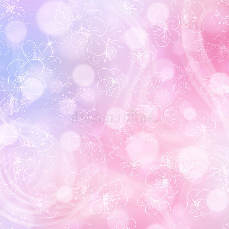 Fond De Fleur Dans Des Couleurs Roses Illustration de Vecteur ...