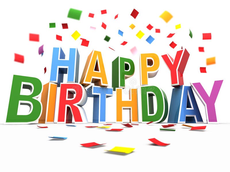 Signe De Joyeux Anniversaire Illustration de Vecteur - Illustration du ...