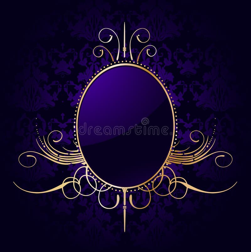 Fond De Pourpre Royal Avec La Trame D'or. Vecteur Illustration de ...