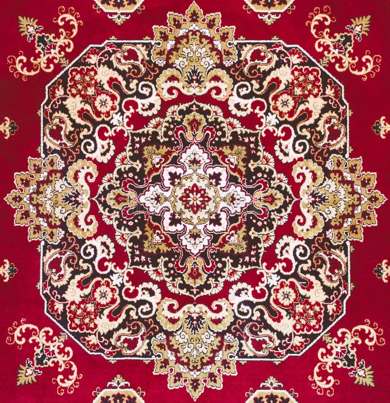 Fond Oriental Rouge De Texture De Tapis Image stock - Image du vieux ...