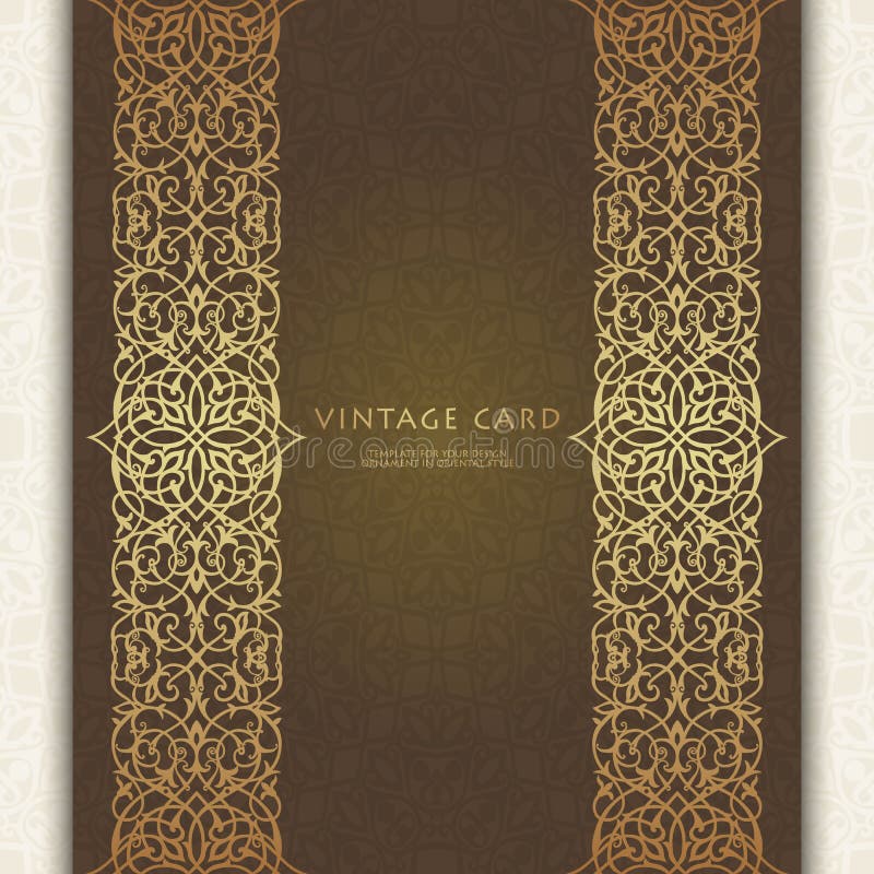 Fond En Filigrane Oriental D'ornement Illustration de Vecteur ...