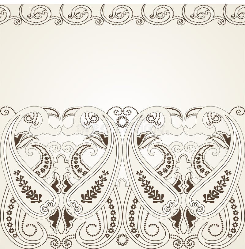 Fond En Filigrane Oriental D'ornement Illustration de Vecteur ...