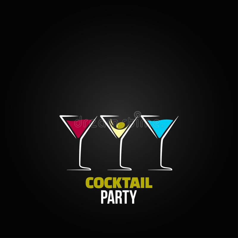 Fond De Menu Verre Cocktail Illustration de Vecteur - Illustration du ...