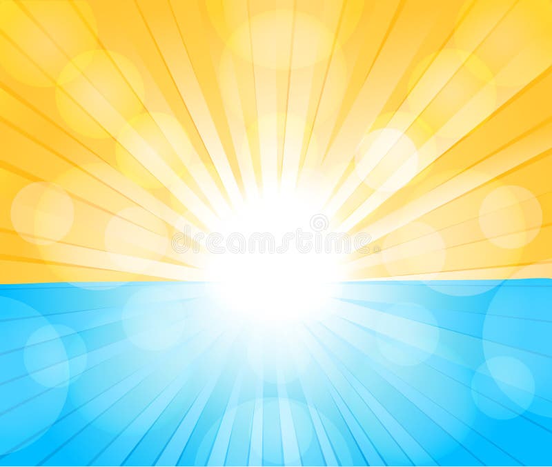Fond ensoleillé illustration de vecteur. Illustration du solaire - 39722371