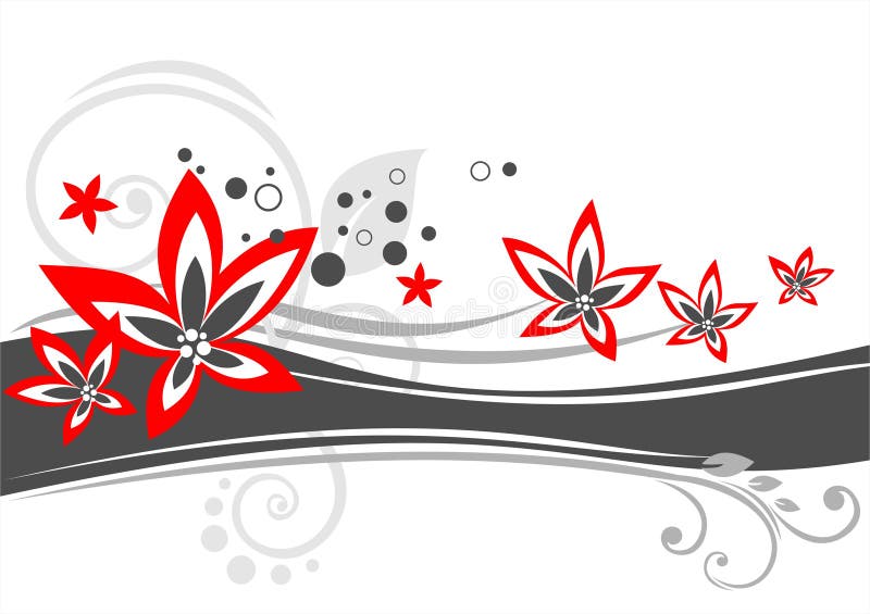 Fond fleuri de fleurs illustration de vecteur. Illustration du élément ...