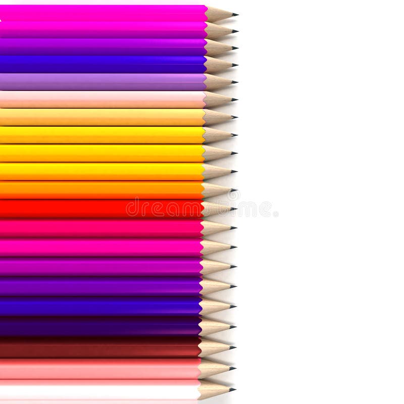 Fond horizontal de crayon illustration stock. Illustration du bleu ...