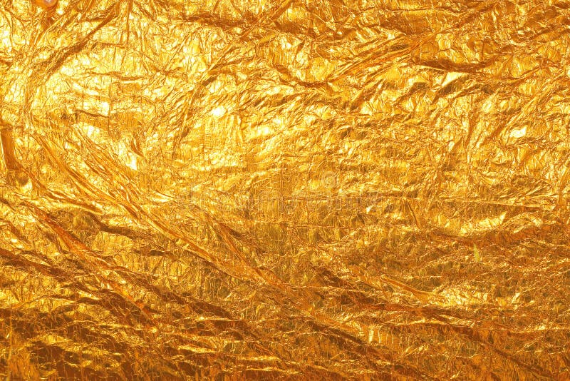 Fond Jaune Brillant De Texture De Feuille D'or De Feuille Image stock ...