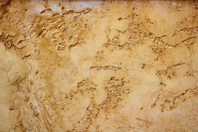 Fond Jaune Ocre De Grunge De Texture De Mur Photo stock - Image du ...