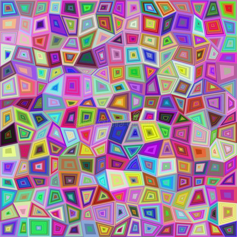 Fond Multicolore De Mosa?que De Tuile De Rectangle Illustration de ...