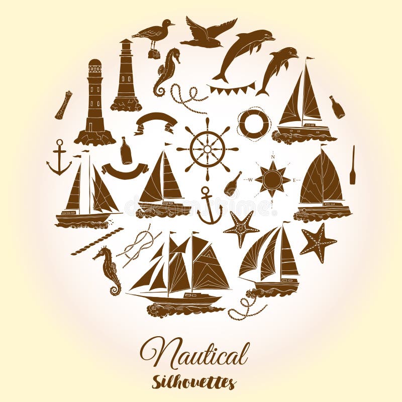 Fond Avec Des Bateaux Et Des Vagues Illustration de Vecteur ...