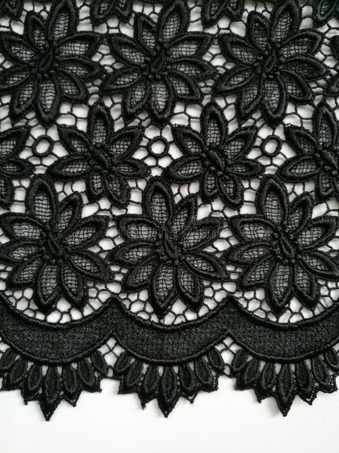 Texture noire de lacet photo stock. Image du vêtements - 18393628