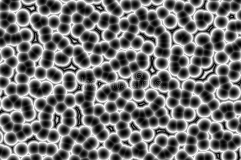 Fond Noir Et Blanc Abstrait De Cellules Illustration Stock ...