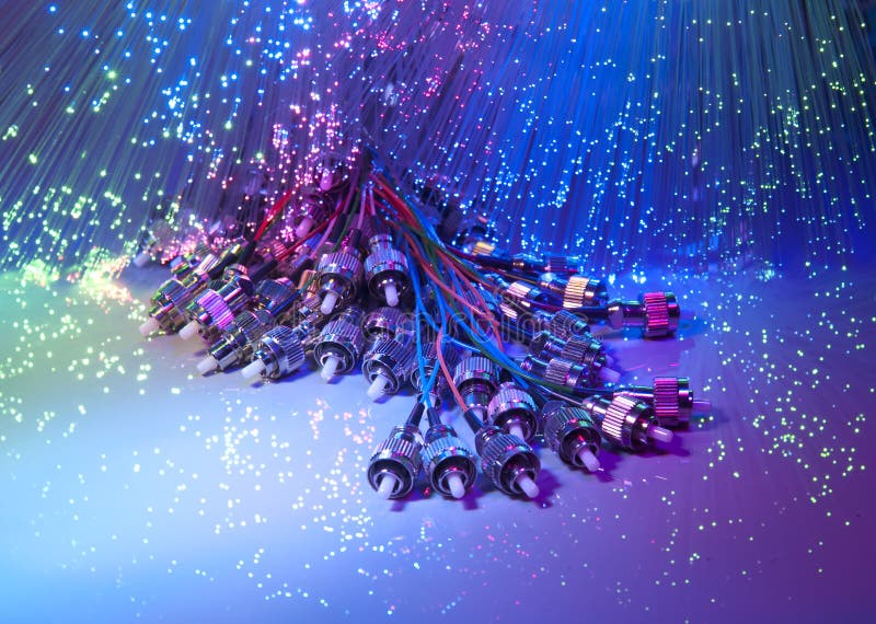 Style De Technologie De Carte Sur Le Fond Optique De Fibre Image stock ...