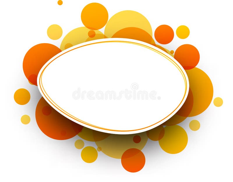 Fond orange ovale illustration de vecteur. Illustration of soleil ...