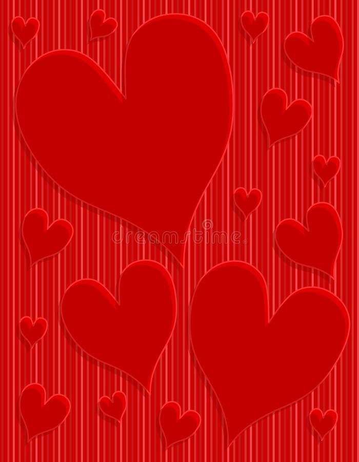 Fond Rayé De Coeurs Rouge Foncé Illustration Stock - Illustration du ...