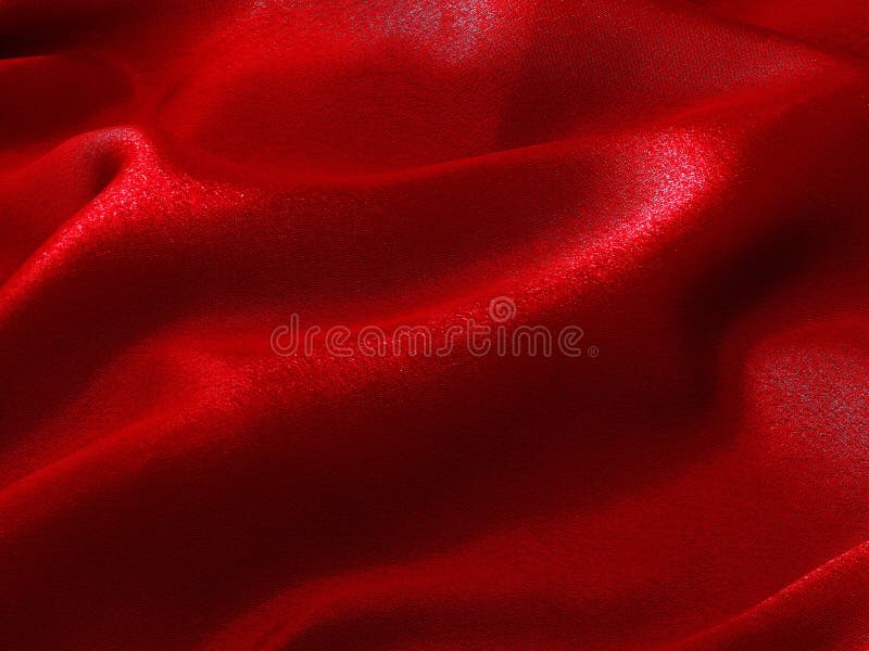 Fond Rouge Brillant De Tissu Photo stock - Image du ondulé, luxe: 17497492