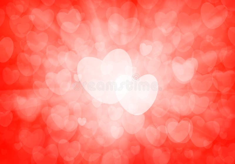 Fond Rouge De Coeurs De Saint-Valentin Illustration Stock ...