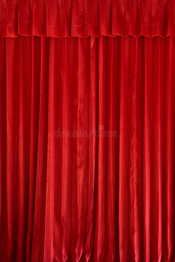 Fond Rouge De Rideau Image. Image: 26402694