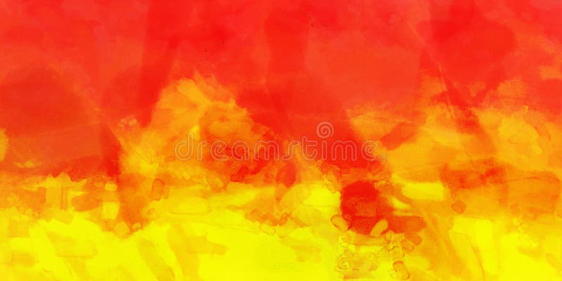 Fond Rouge, Orange Et Jaune De Gradient D'aquarelle Illustration Stock ...