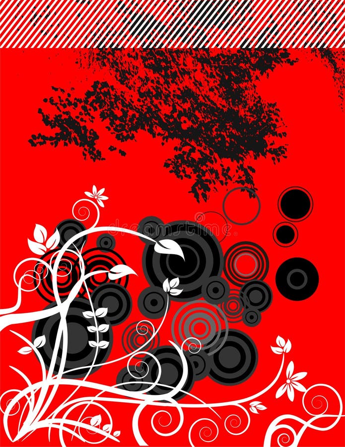 Vecteur Floral Noir Et Blanc Illustration de Vecteur - Illustration du ...