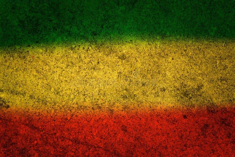 Arrière-plan Rouge Jaune Vert Reggae Sur Mur Noir Image stock - Image ...
