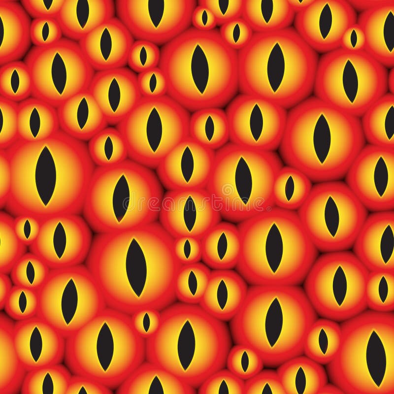 Oeil De Monstre Avec L'iris Rouge Photo stock - Illustration du démons ...