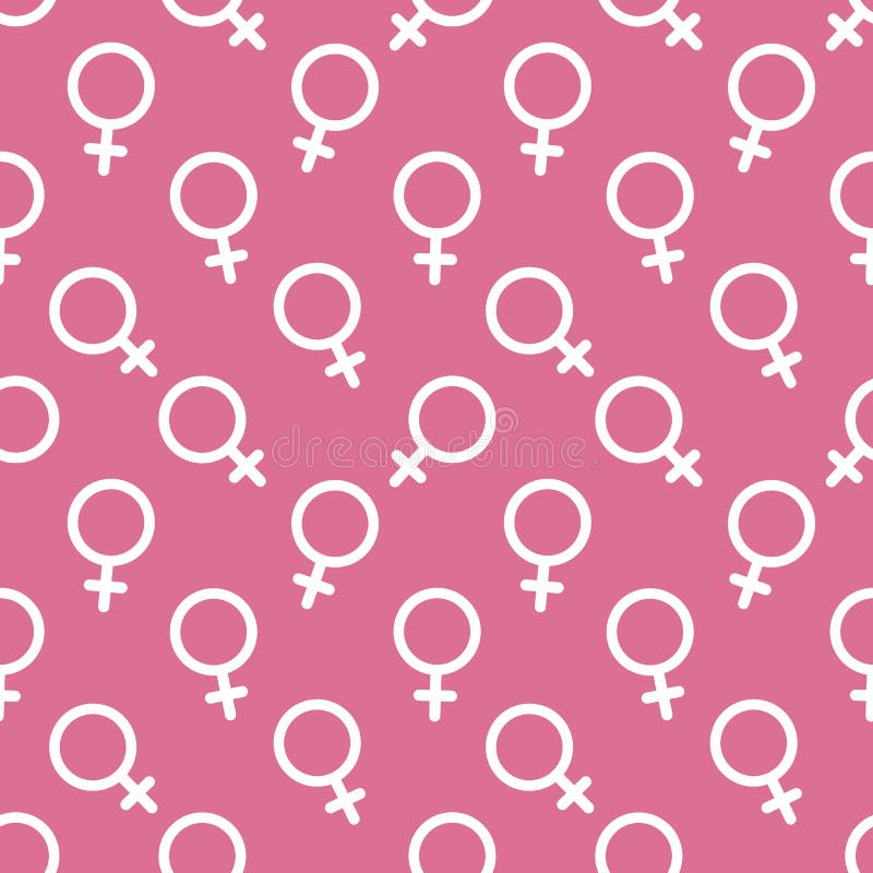 Fond Sans Couture De Vecteur De Modèle Dicône De Symbole De Sexe