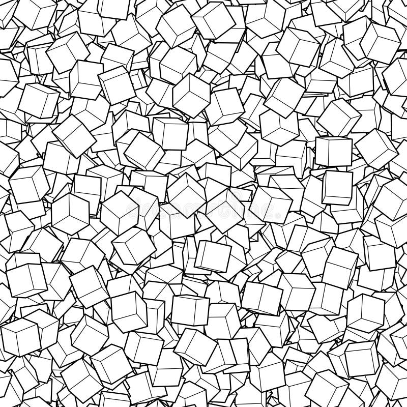 Fond sans joint de cubes illustration de vecteur. Illustration du type ...