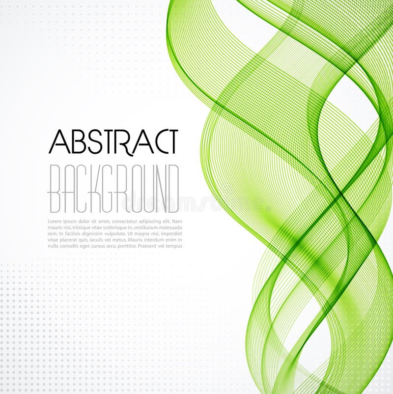 Fond Transparent Abstrait De Vague Verte Illustration de Vecteur ...