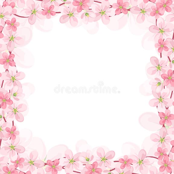 Fond Vectorial Cu Flori Roz. Vector10 Stock Vector - Ilustrare din ...