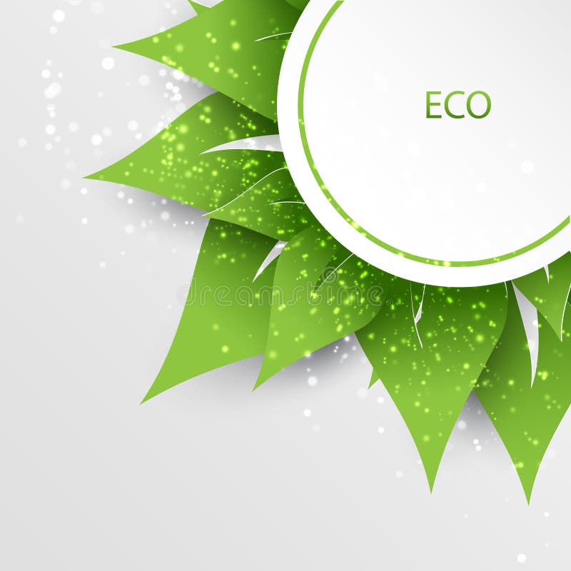 Fond vert d'eco de nature illustration de vecteur. Illustration du ...