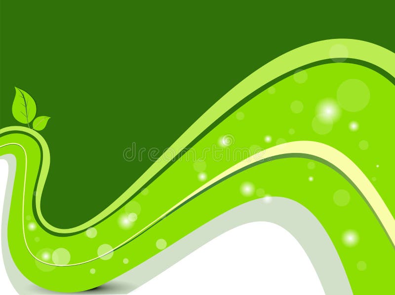 Fond Vert De Nature. Illustration De Concept D'Eco. Illustration de ...