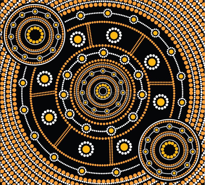 Fondo Aborigen Del Vector Del Arte Ilustración del Vector - Ilustración ...