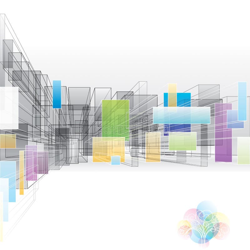 Edificios Abstractos De La Arquitectura Ilustración del Vector ...