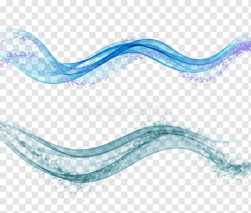 Fondo Abstracto Azul Oleaje Transparente Oleaje Vectorial Azul ...